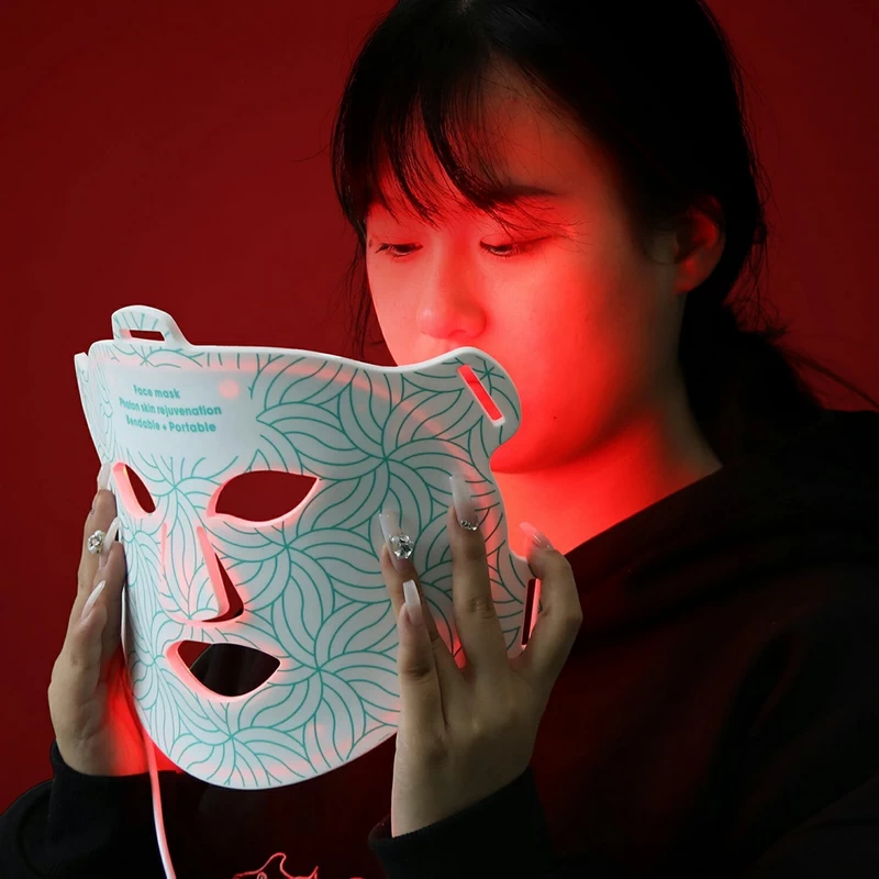 Wholesale Customized FDA Approved Silicone LED Red Light Therapy Mask ...